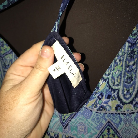 ILLA ILLA | Dresses | Illa Illa Blue Open Back Dress | Poshmark